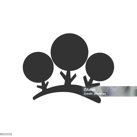 Tree Template Icon Illustration Brand Identity Isolated And Flat