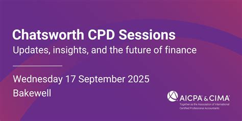 Cimauk Cpd Futureoffinance Chatsworthhouse Cima Uk And Ireland