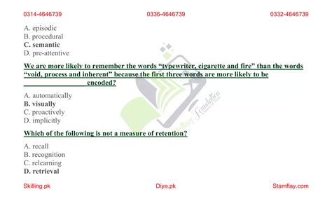 Psychology Objective Questions And Answers Mcqspdf