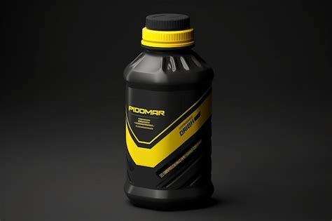 Isotonic Drink With Dumbbell Mockup Premium Ai Generated Image