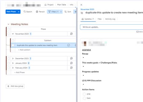 On Going Meeting Minutes Special Workflows And Use Cases Monday Community Forum