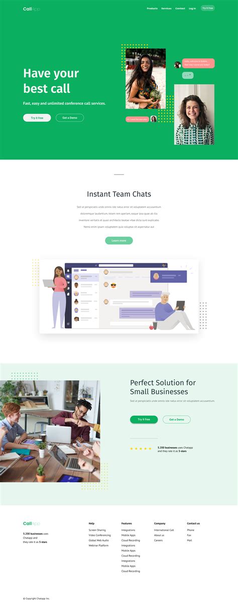 Practice Chat App Homepage Design Figma