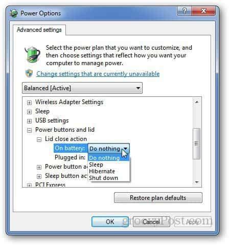Change What Happens When You Close Your Laptop Lid