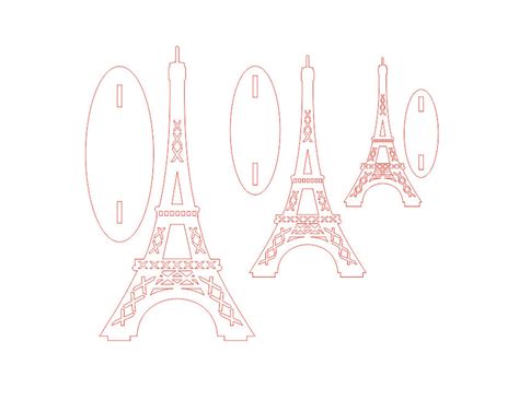 Eiffel Tower Vector Torre Eiffel Dxf Vector Torre Eiffel Etsy