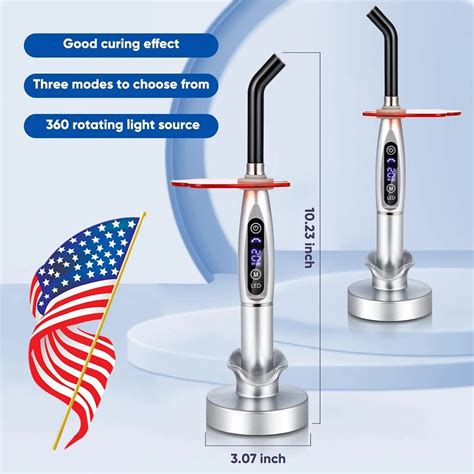 Dental Wireless Cordless Led Cure Curing Light Lamp 2000mw 5w Tool