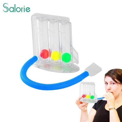 Salorie Deep Breathing Lung Exerciser 3 Ball Incentive Spirometer
