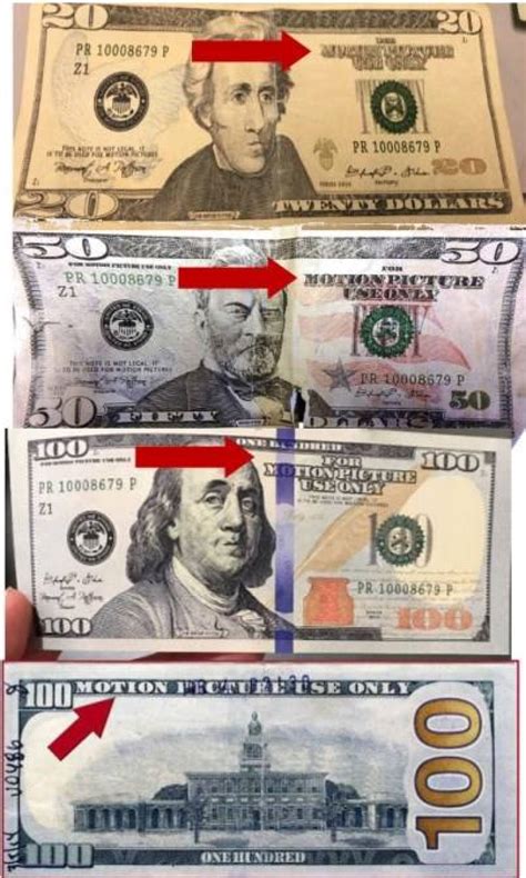 Fake Motion Picture Use Only Currency Circulating Around Dekalb