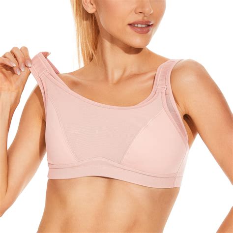 Wingslove Womens Non Padded Wireless Plus Size High Impact Sports Bra