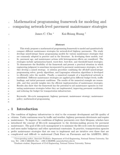 Pdf Mathematical Programming Framework For Modeling And Comparing