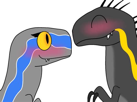 Blue X Indoraptor Fanart Jurassic World By Minkalolarose On Deviantart