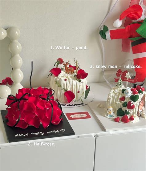 마치모어 수원생화케이크 설날선물 수원케이크 생화케이크 용인케이크 동탄케이크 광교케이크 🎄 마모의 겨울이야기 크리스마스 디자인 안내 1 5 번까지
