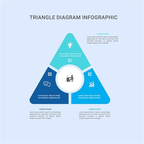Premium Vector Triangle Diagram Infographic