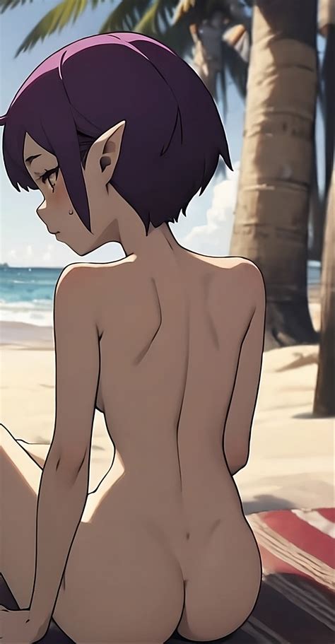 Rule 34 1girls Ai Generated Amity Blight Back View Beach Daylight