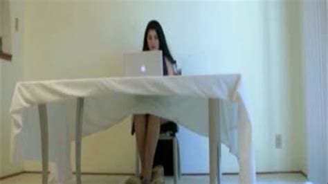 Caught Under The Table Part 1 Vinyl Queen Trampling And Femdom