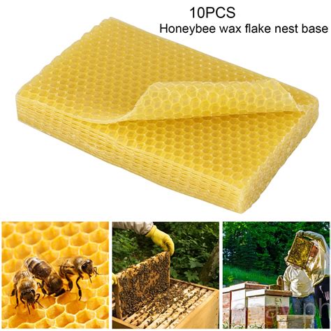 10pcs Bee Wax Foundation Bee Hive Wax Frames Bee Comb Honey Frame
