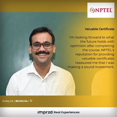 Brijesh Raj On Linkedin Nptel