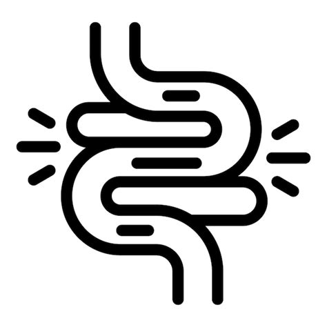 Premium Vector Bowel Infection Icon Outline Vector Body Obesity Problem