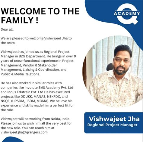 Vishwajeet Jha On Linkedin Newbeginnings Projectmanagement Skilldevelopment Csr Edtech