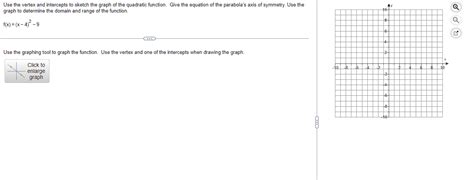 Solved Use The Vertex And Intercepts To Sketch The Graph Of Chegg