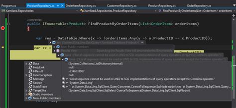 Local Sequence Cannot Be Used In Linq To Sql Implementations Of Query