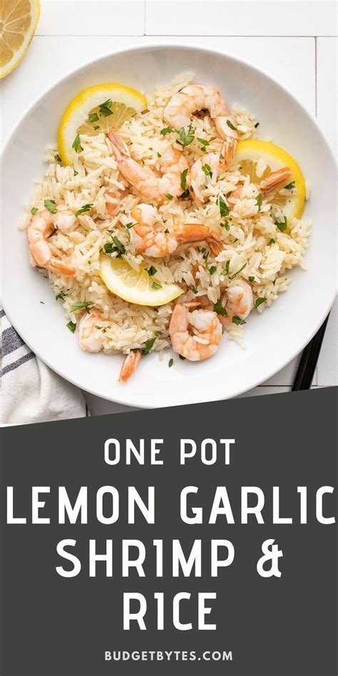 One Pot Lemon Garlic Shrimp And Rice Artofit