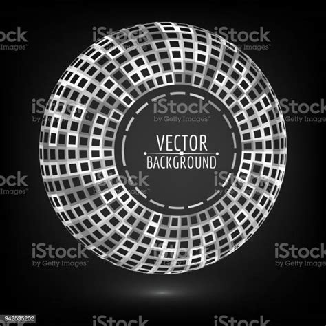 벡터 추상적인 배경입니다 텍스트에 대 한 장소를 가진 3 차원 원형입니다 개념과 주제에 대한 스톡 벡터 아트 및 기타 이미지 개념과 주제 구 국경 Istock