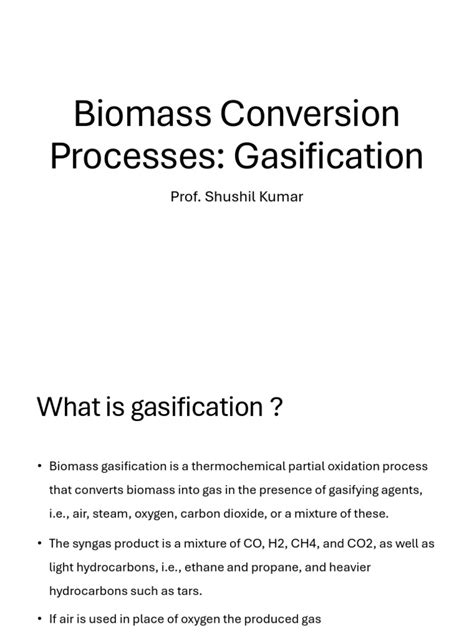 Biomass Coversion Processes Gasification Pdf Gasification Biofuel