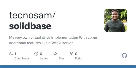 Github Tecnosam Solidbase My Very Own Virtual Drive Implementation With Some Additional