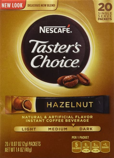 Nescafe Tasters Choice Hazelnut Medium Dark Roast Instant