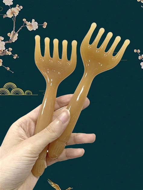 Scalp Massagerplastic Gua Sha Back Massager Head Scratcher Portable Hand Held Spa Head