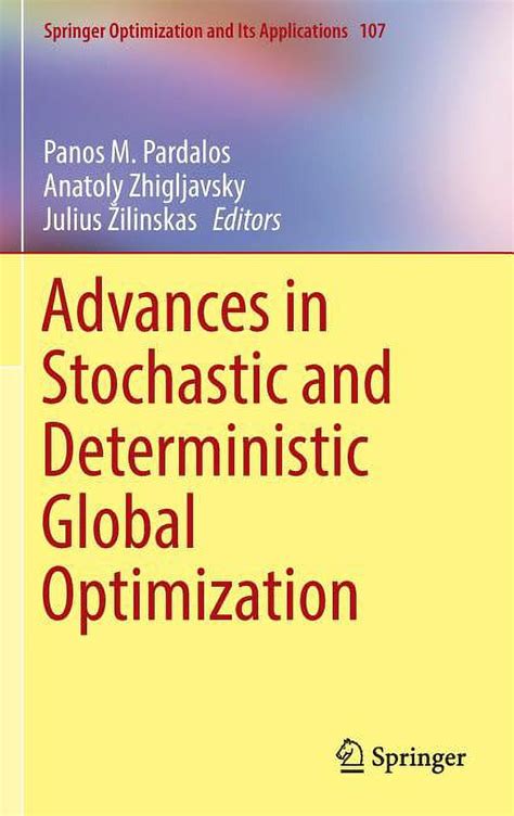 Springer Optimization And Its Applicatio Advances In Stochastic And Deterministic Global