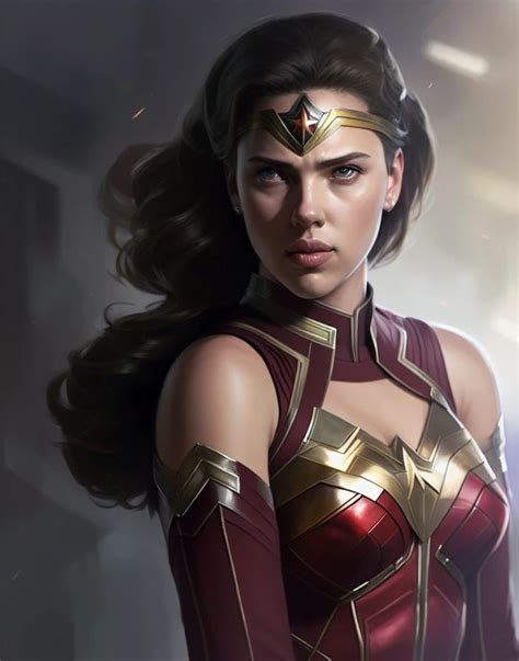 Scarlett Johansson As Wonderwoman Raiart