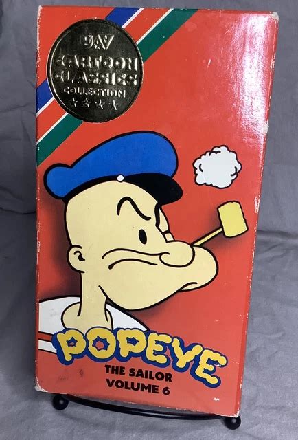 Vintage Popeye The Sailor Vhs Uav Cartoon Classics Collection Volume 6
