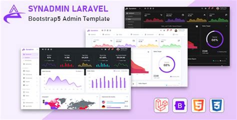 Synadmin Laravel 8 Bootstrap 5 Admin Template
