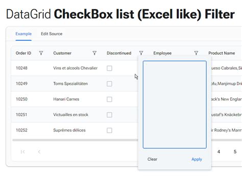 Datagrid Filter On Column With Checkboxes Not Possible Radzen Blazor