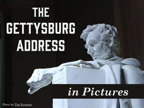 The Gettysburg Address In Pictures Pptx