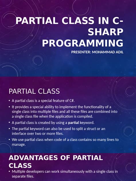 Partial Class In C Pdf