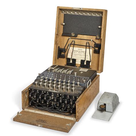 A Four Rotor Enigma Cipher Machine Heimsoeth And Rinke November 1941 Christies