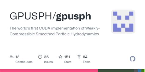GitHub GPUSPH Gpusph The World S First CUDA Implementation Of Weakly Compressible Smoothed