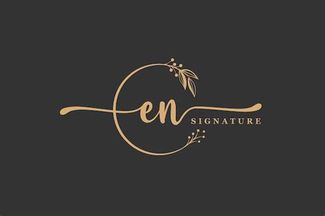 Premium Vector Luxury Gold Signature Initial E M Logo Design Isolated