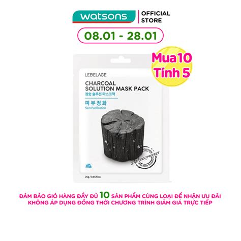 Mặt Nạ Lebelage Charcoal Solution Mask Pack Skin Purification Chiết