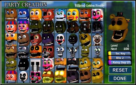 Fnaf World New Version Full Roster By Spiny Bro On Deviantart