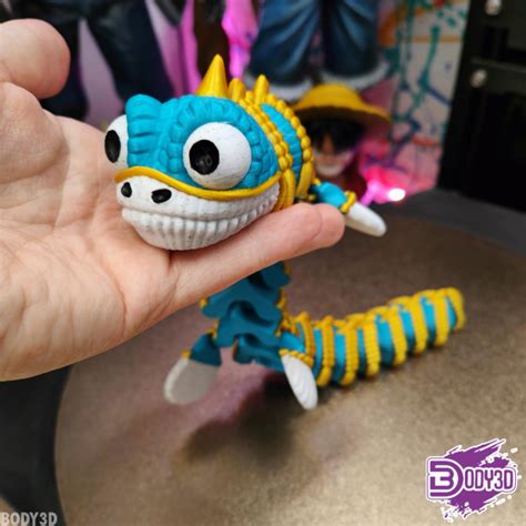 3d Printable Articulated Cute Eel By Body3d