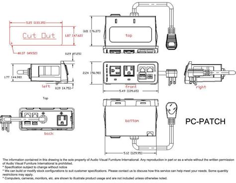 Pc Patch Power Panel With Surge Protection And Usb Port