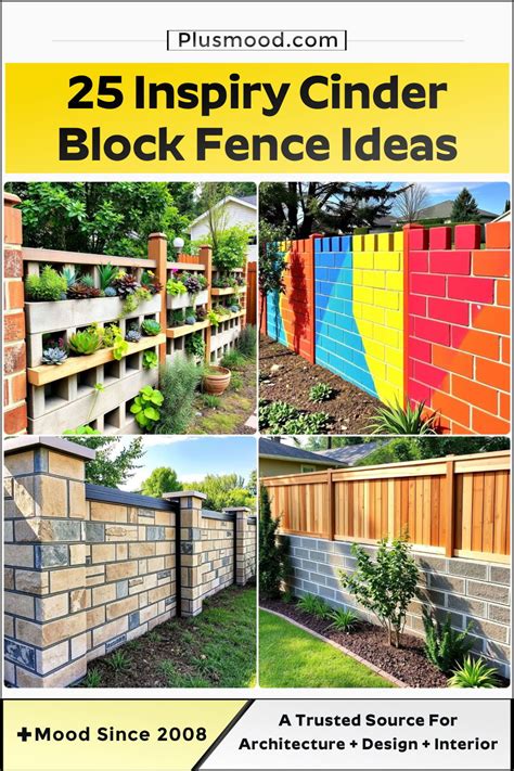 25 Cinder Block Fence Ideas For Contemporary Outdoor Spaces
