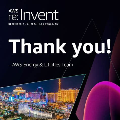 Aws For Energy And Utilities On Linkedin Awsreinvent Aws