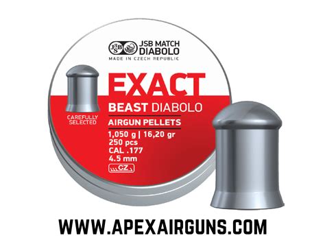 Jsb Exact Beast 177 452mm 1620gr Qty 250