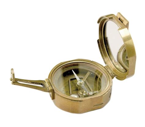 Zeckos 3 Inch Diameter Handheld Brass Nautical Compass