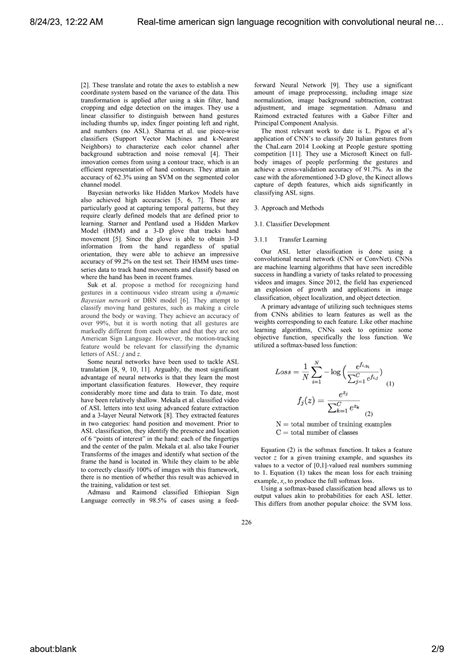 Solution Real Time American Sign Language Recognition With