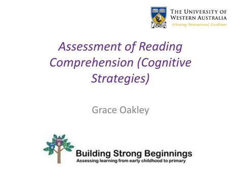 Ppt Assessment Of Reading Comprehension Cognitive Strategies Powerpoint Presentation Id
